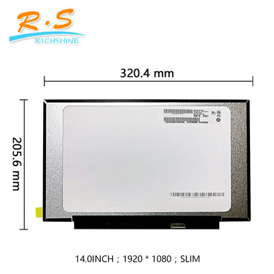 1920x1080 AUO Laptop LCD Screen 14.0 " B140HAN04.0 Edp Connector 30 Pins