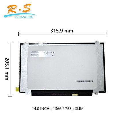 Hard Coating Antiglare Surface LCD Screen Panel Replacement 14.0" B140XTN07.1