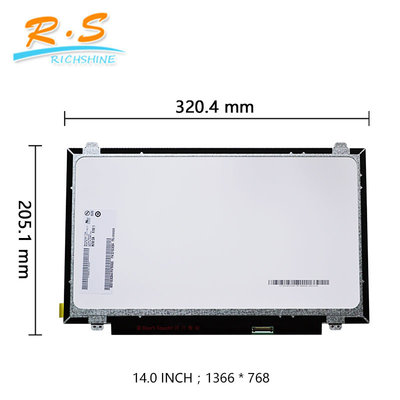 B140XTN06.0 14 inch HD LCD Screen Panel with edge , lcd laptop screen