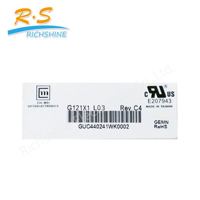600 cd/m2 TFT LCD Panel G121X1-L03 WXGA 1024x768 60Hz Frequency