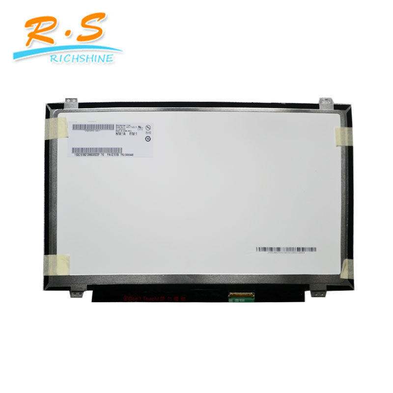 Grade A 14" Slim lvds 40pin  laptop lcd panel Replacement B140XTN02.3  1366*768