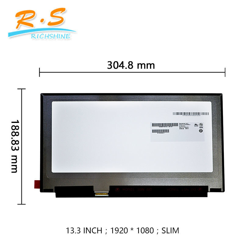 1920*1080 IPS lcd display screen , 13.3" Widescreen notebook lcd screen B133HAN02.5