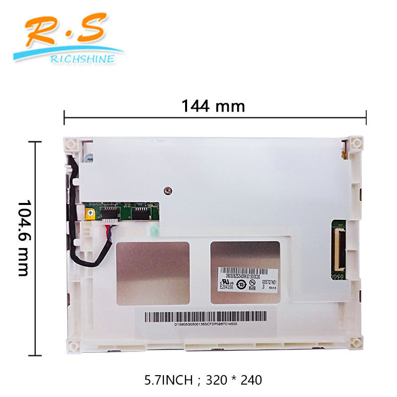 Original 5.7 inch industrial lcd monitor high Contrast Ratio 700/1 Resolution G057QTN01.0