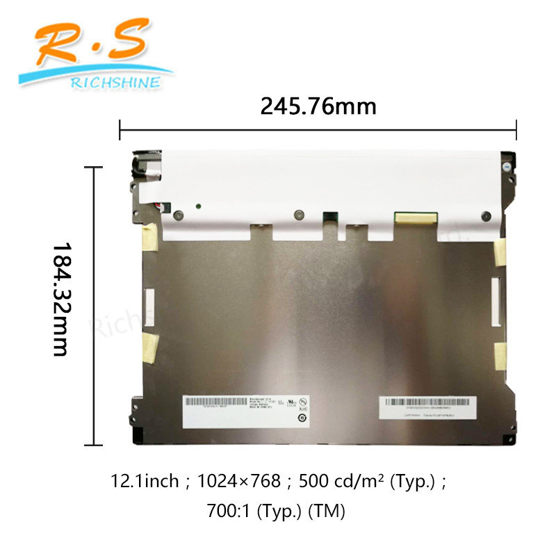 AUO G121XTN01.0 IPS Industrial LCD Screen Panel 12.1" LVDS 3.3V 1024(2)×768(2) , XGA