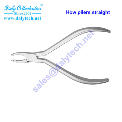How pliers straight of orthodontic appliances from dental pliers
