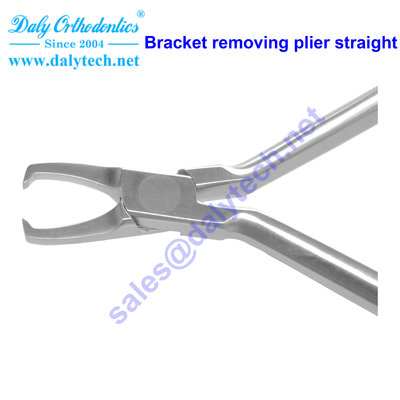 Bracket removing pliers straight of orthodontic pliers for dental equipment