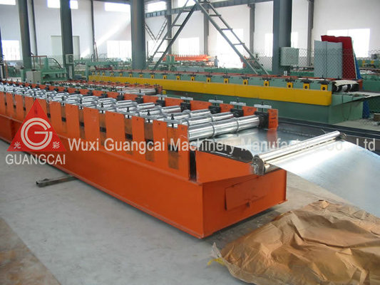 Corrugated Metal Sheet Floor Deck Roll Forming Machine for Roof / Wall Panel