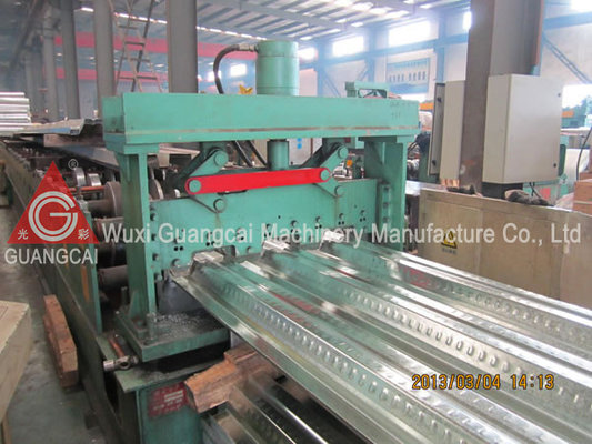 Pressed Steel Floor Plate Making Machine / Floor Deck Roll Forming Machine
