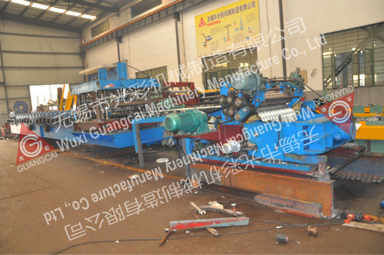 Steel Drainage / Steel Culvert Currugated Roll Forming Machine with Hydraulic and PLC System