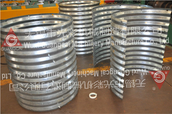 Steel Drainage / Steel Culvert Currugated Roll Forming Machine with Hydraulic and PLC System
