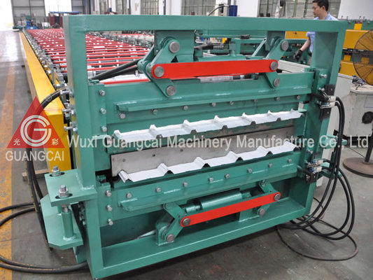 Roof / Wall Panel Double Layer Roll Forming Machine , Corrugated Tile Rolling Line