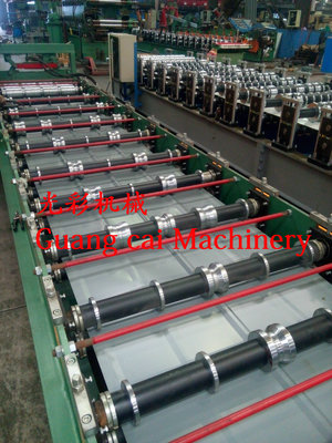Automatic 0.5-0.7mm Roofing Roll Forming Machine With 15 Stations