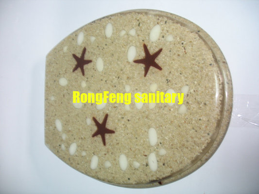 sea star shell toilet seat