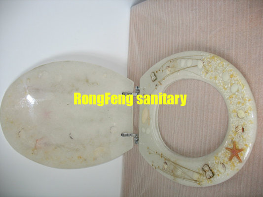 dry flower poly resin toilet seat,17'18'19'Uropean standard,USA stardard