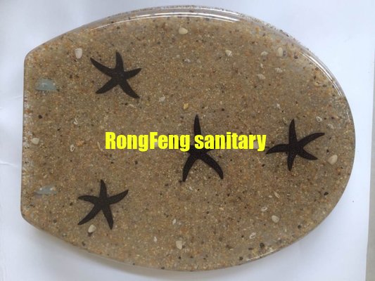 SAND SEA STAR   resin toilet seat,17'18'19'Uropean standard,USA stardard