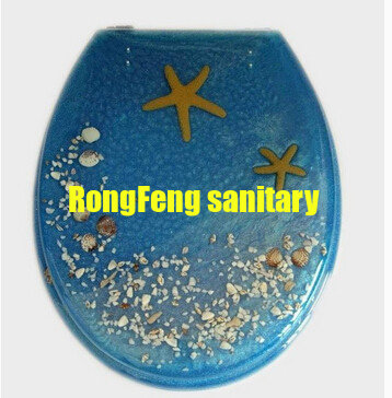 poly-resin toilet seat cover,sea horse toilet seat ,sanitary ware,BATHROOM,sand,transparent seat