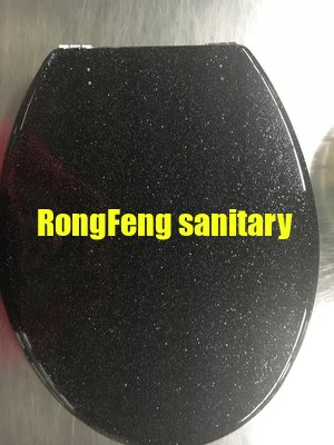 Glitter polyresin toilet seat,color Gilliter,silver glitter,Black Gilliter,Gold Gilliter