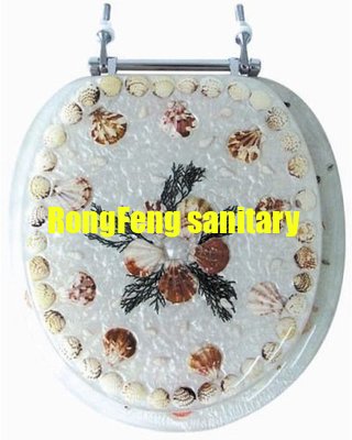 ROUND polyresin toilet seat,sea,Urea sanitary ware，WC seat cover,design toilet seat