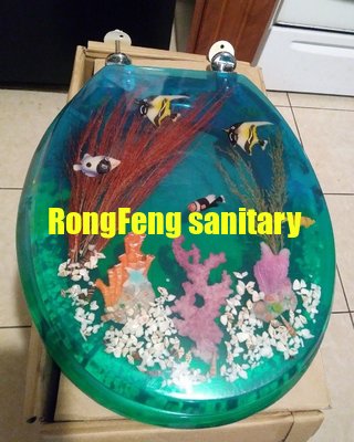 ROUND polyresin toilet seat,sea,Urea sanitary ware，WC seat cover,design toilet seat