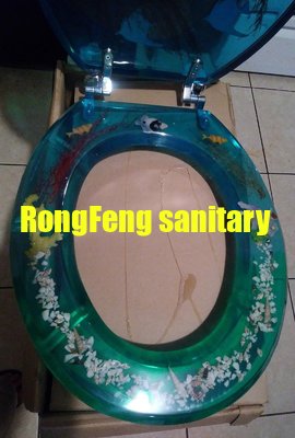 ROUND polyresin toilet seat,sea,Urea sanitary ware，WC seat cover,design toilet seat
