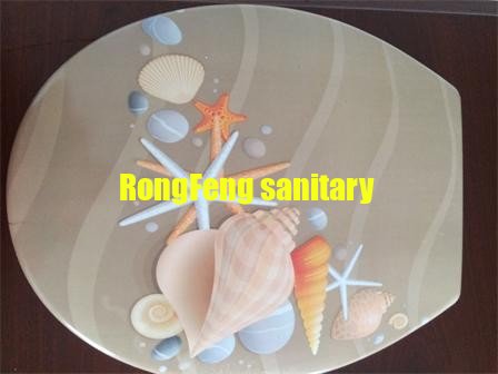 Plastic toilet seat,PP toilet seat,pure color toilet seat,white cover,soft closing hinge,design for bathroom