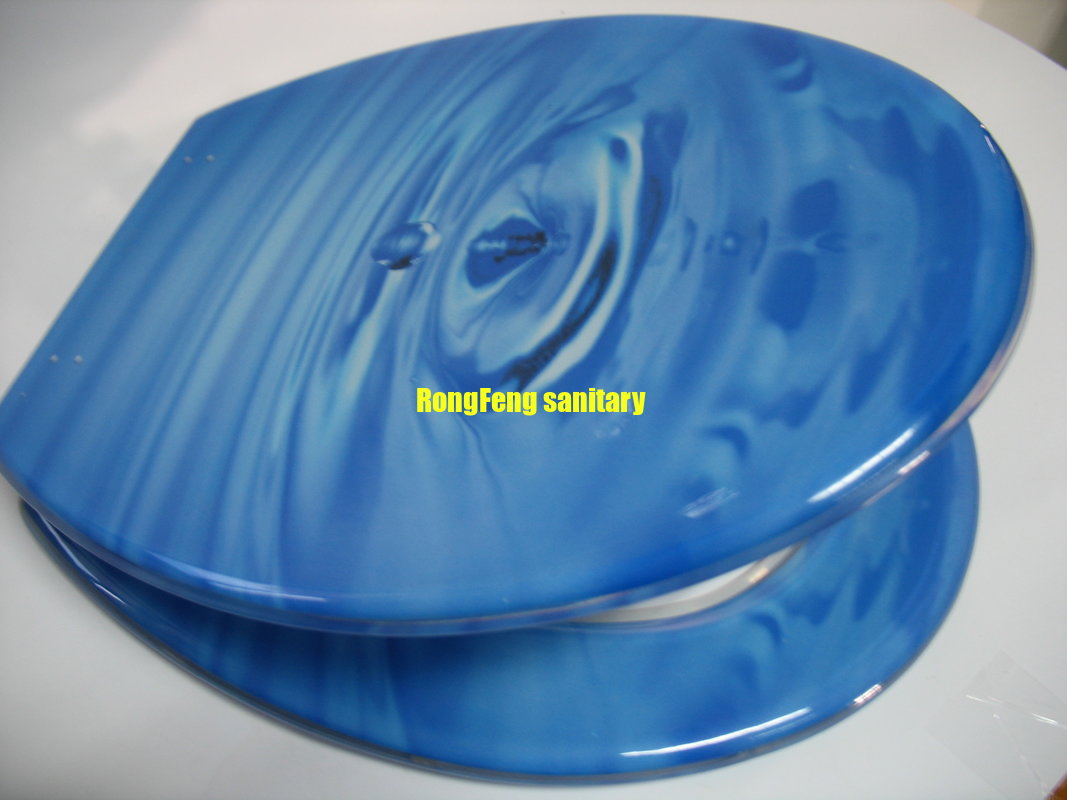 WC-SITZ seat with zinc alloy hinge,S/S hinge,soft close hinge,polyresin decorate toilet seat