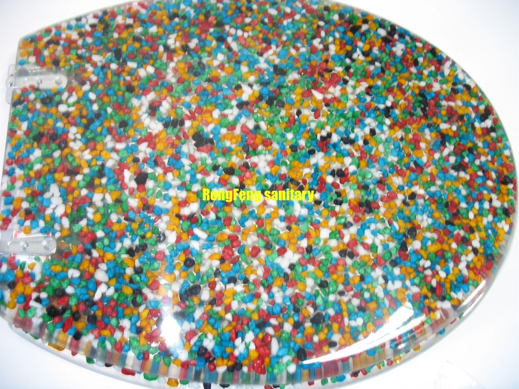 color stone poly resin toilet seat,17'18'19'