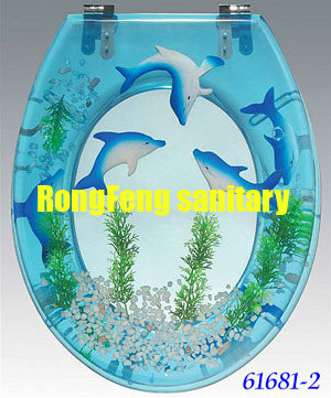resin toilet seat cover,MDF toilet seat,PP toilet seat,sea star,shell transparent