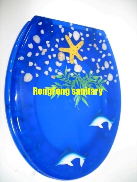 polyresin toilet seat cover,MDF toilet seat,PP toilet seat,sea star,shell transparent