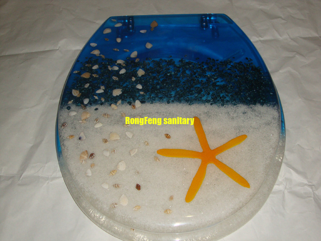 poly-resin toilet seat cover,decor toilet seat,tranparent toilet seat