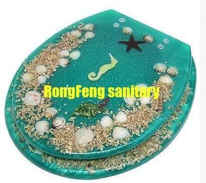 poly-resin toilet seat cover,decor toilet seat,tranparent toilet seat,PP,MDF,WOOD,DUROPLAS