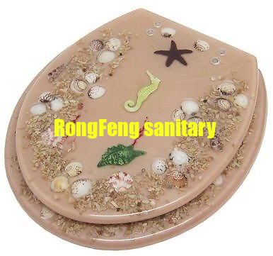 poly-resin toilet seat cover,decor toilet seat,tranparent toilet seat,PP,MDF,WOOD,DUROPLAS