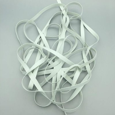 Embossed White Natural Rubber Elastic Tape Elastic Band for Swimwear