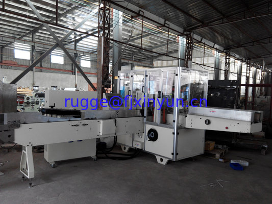 Automatic soft facial tissue and napkin paper plastic film packing machine