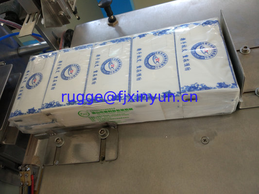 Semi automatic multi bags handkerchief tissue paper packing machine