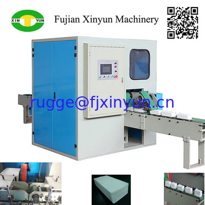 High speed automatic facial tissue paper log saw cutting machine