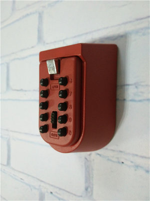 Smart Wall Mounted Key Lock Box Outside Security Key Safe with Push Button