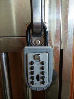 Digital Exterior Portable Key Lock Box Zinc Alloy 10 Push Button Code