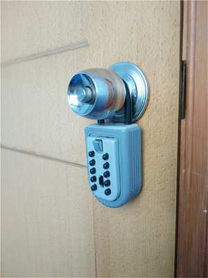Weatherproof Push Button Key Lock Box for Door / Real Estate Lockbox Digital Type
