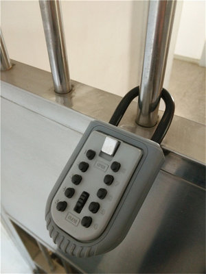 Commercial 10 Push Button Zinc Alloy Portable Key Lock Box 150*60*45mm
