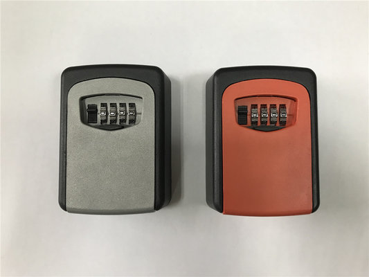Silver & Black Combination Key Lock Box / Security Key Keeper For Outdoor