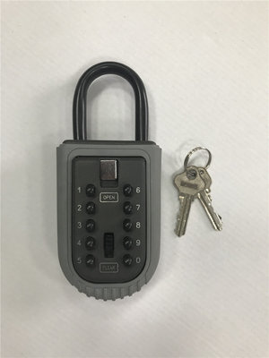 Black Push Button External Portable Door Key Lock Box For House