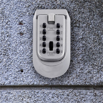 Office Outdoor Key Safe Box Solid Zinc Alloy Body Combination Lockbox