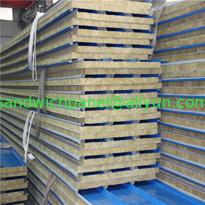 standard size insulated rock wool sandwich roof panel 5950 x 950 x 50mm