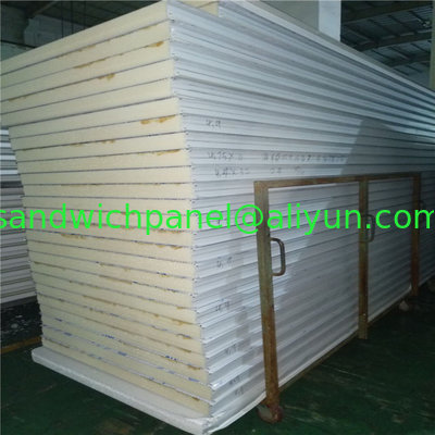 best heat preservation double steel  PU sandwich panel 4900 x 1150 x 75mm for cold storage