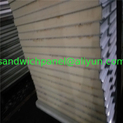 50mm 75mm insulated grey white steel sheet PU sandwich panel for cold room