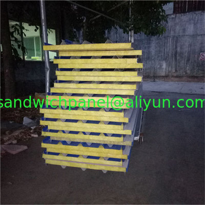 fireproof double steel corrugated glass wool sandwich roof panel 5950 x 960 x 50 x 0.326mm