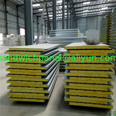 160Pcs ivory white insulated glass wool sandwich roof panel5950 X 960 X 50mm for a 40HQ