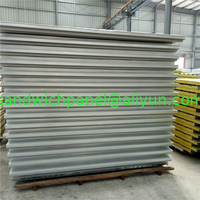 fireproof ivory white glass sandwich roof panel 5000 x 960 x 50 x 0.326mm for camp