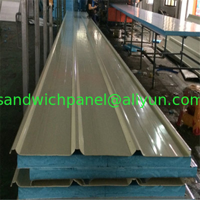 50mm painted steel corrugated XPS pu sandwich panels for steel structure roof